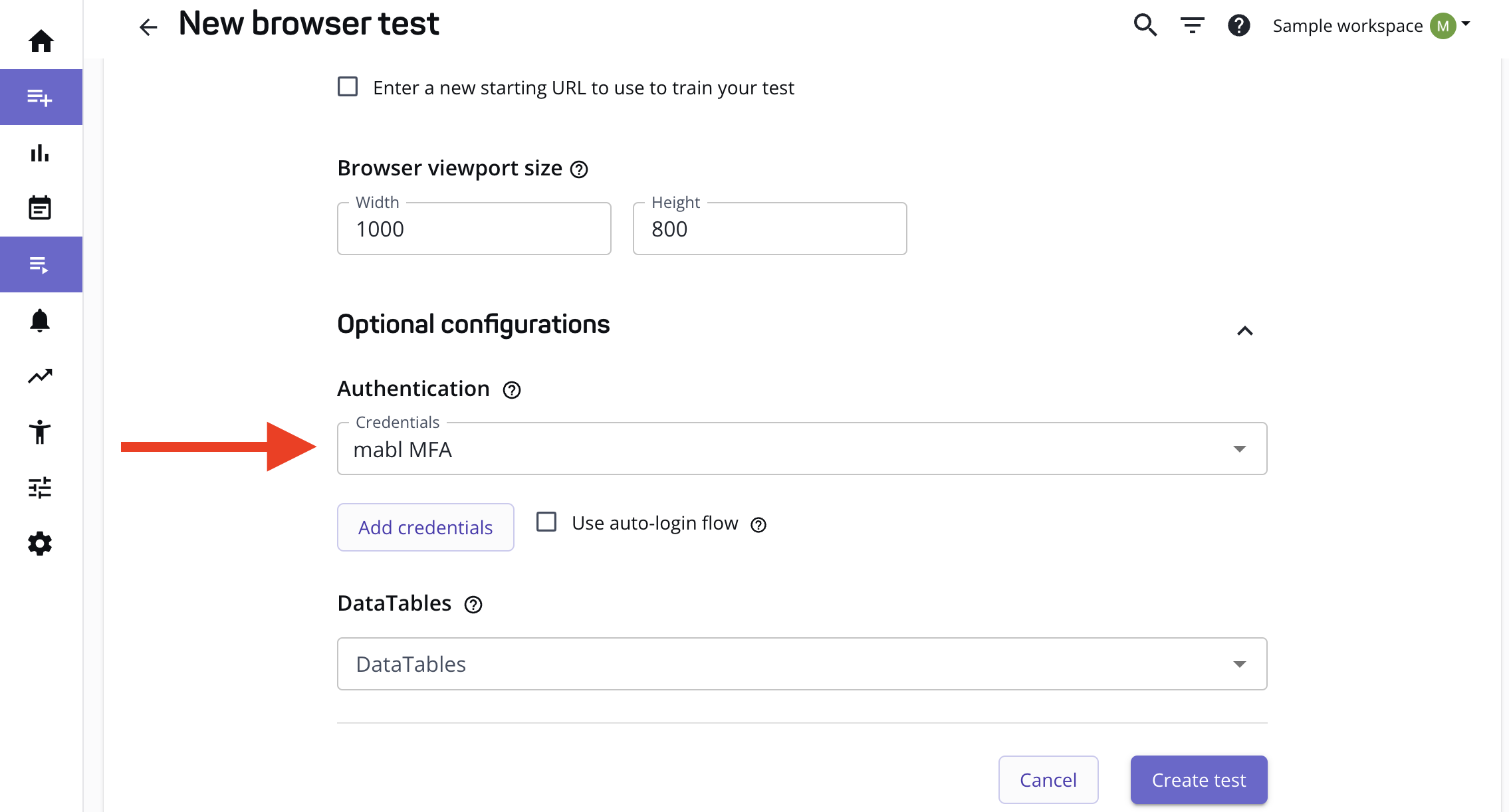 MFA authenticator logins – mabl help