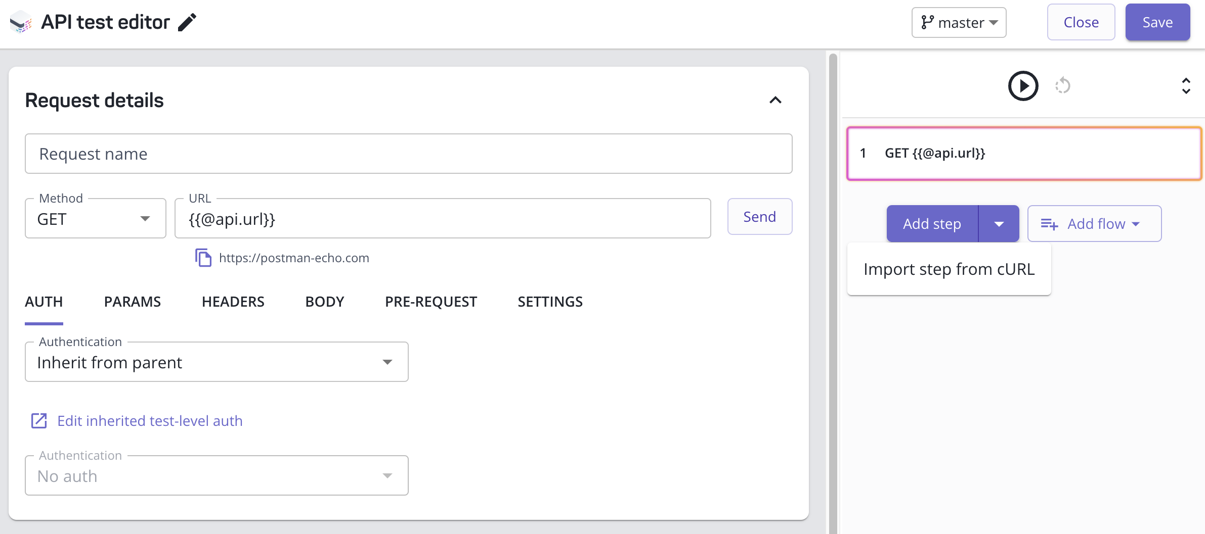 Creating API requests – mabl help