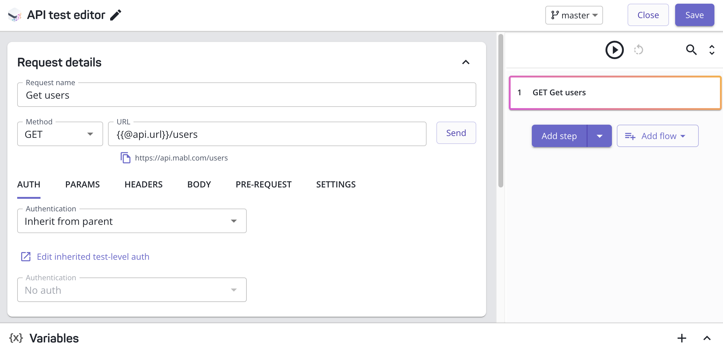 Creating API requests – mabl help